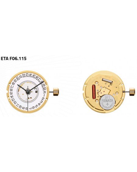 MOUVEMENT ETA F06115 6H HEAVYDRIVE, 11 1/2